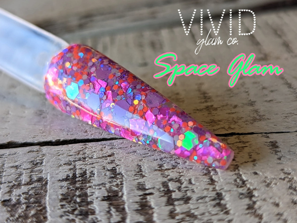 Space Glam - Glitter Dip Powder – VIVID GLAM CO.